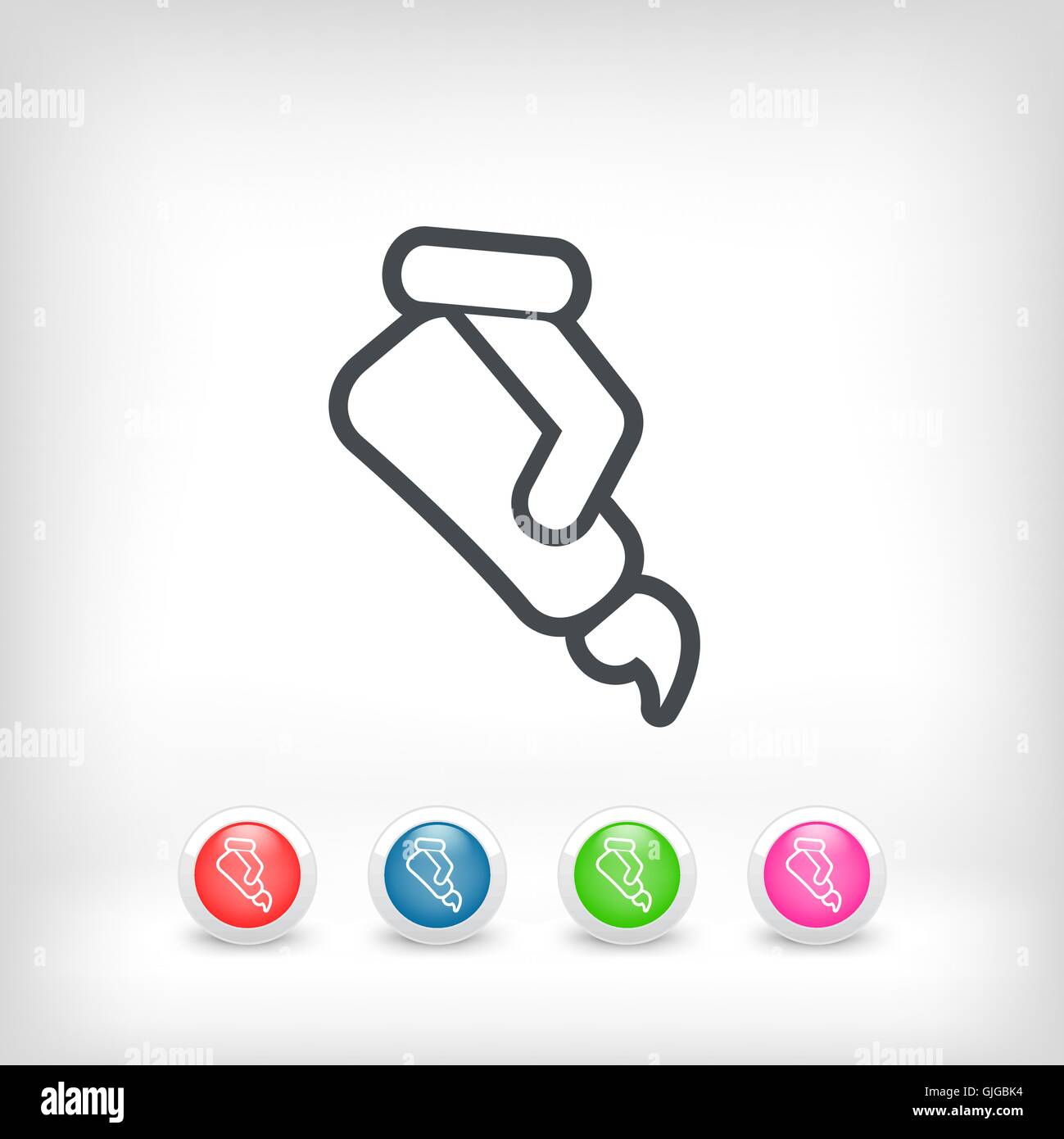 Gel tube Stock Vector Images - Alamy