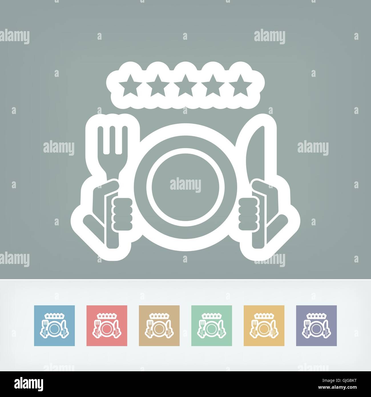 Restaurant icon. Top rating Stock Vector Image & Art - Alamy