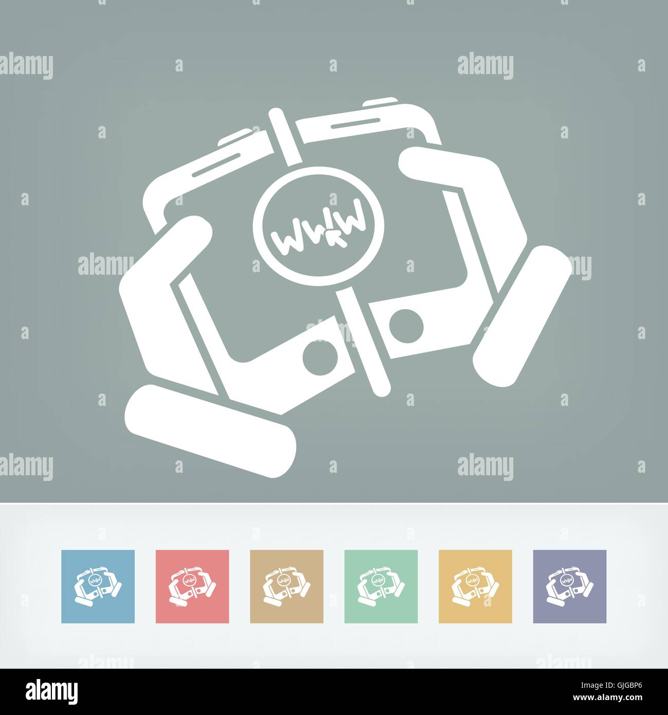 Web connection sharing Stock Vector Image & Art - Alamy
