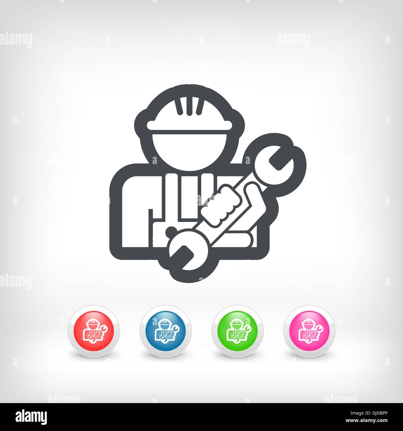 Work concept holding hand Stock Vector Images - Alamy