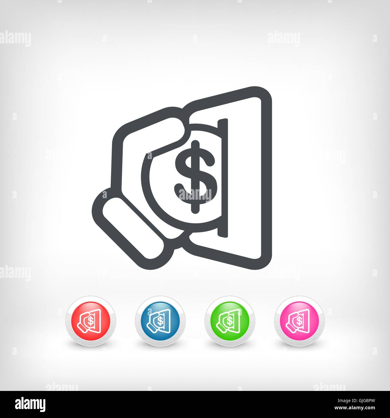 Business coin icon Stock Vector Image & Art - Alamy
