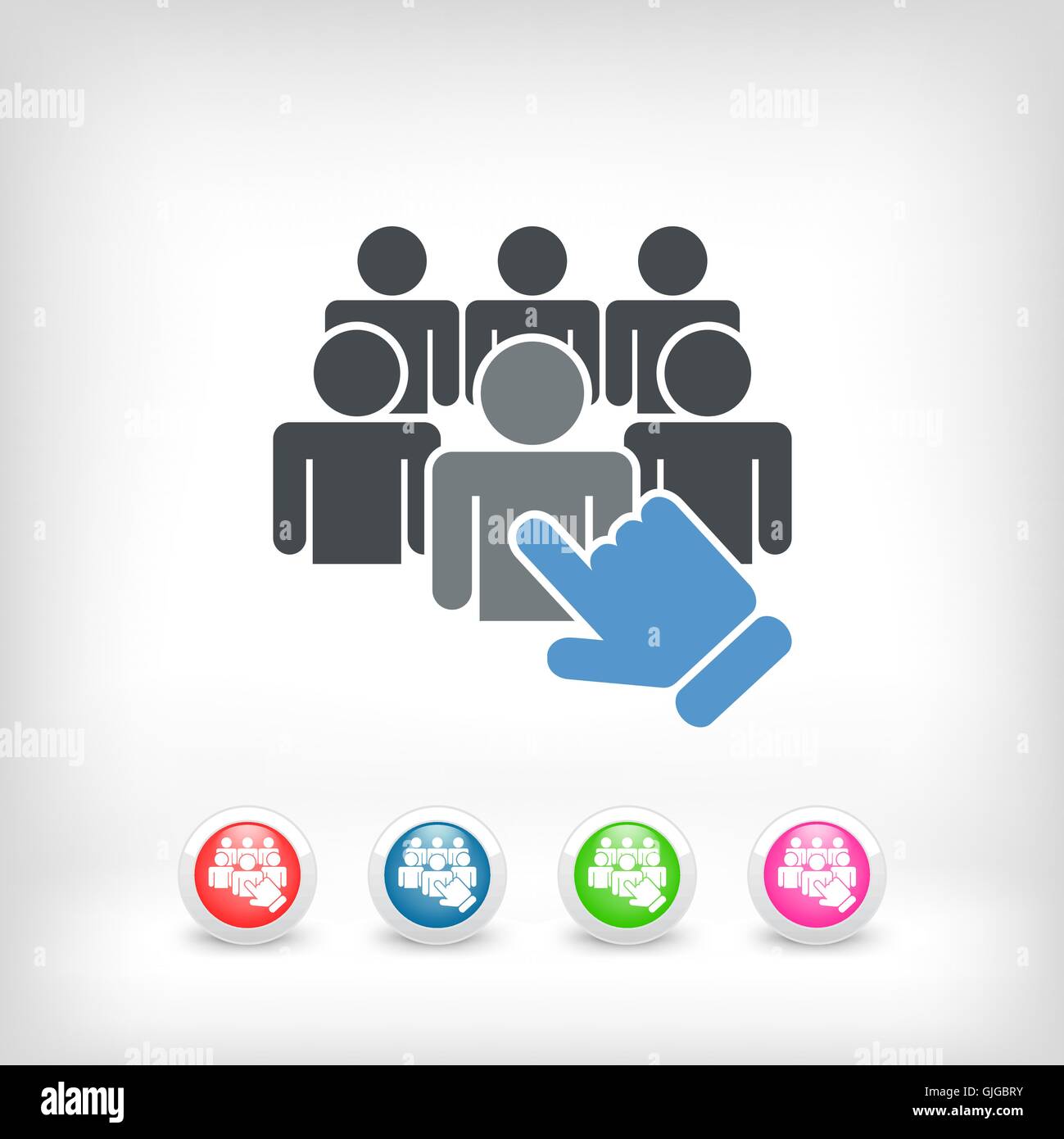 Staff selection icon Stock Vector Image & Art - Alamy