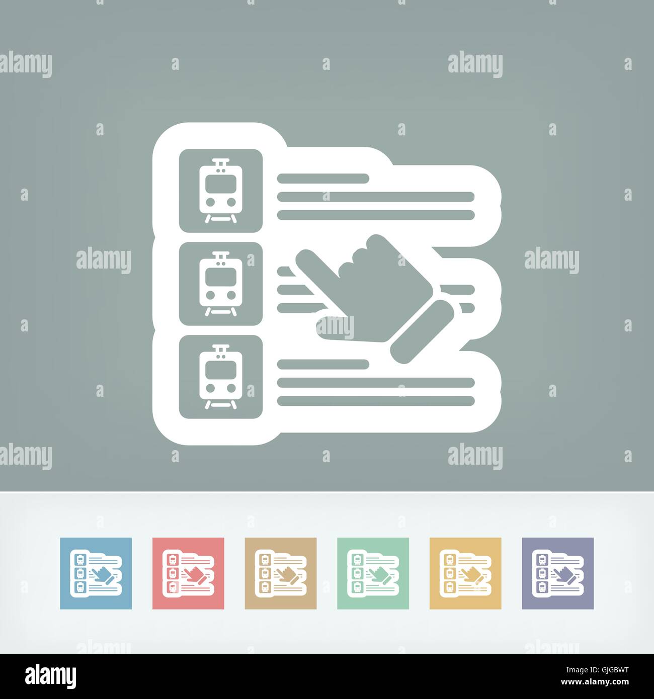 Railway ticket Stock Vector Images - Alamy