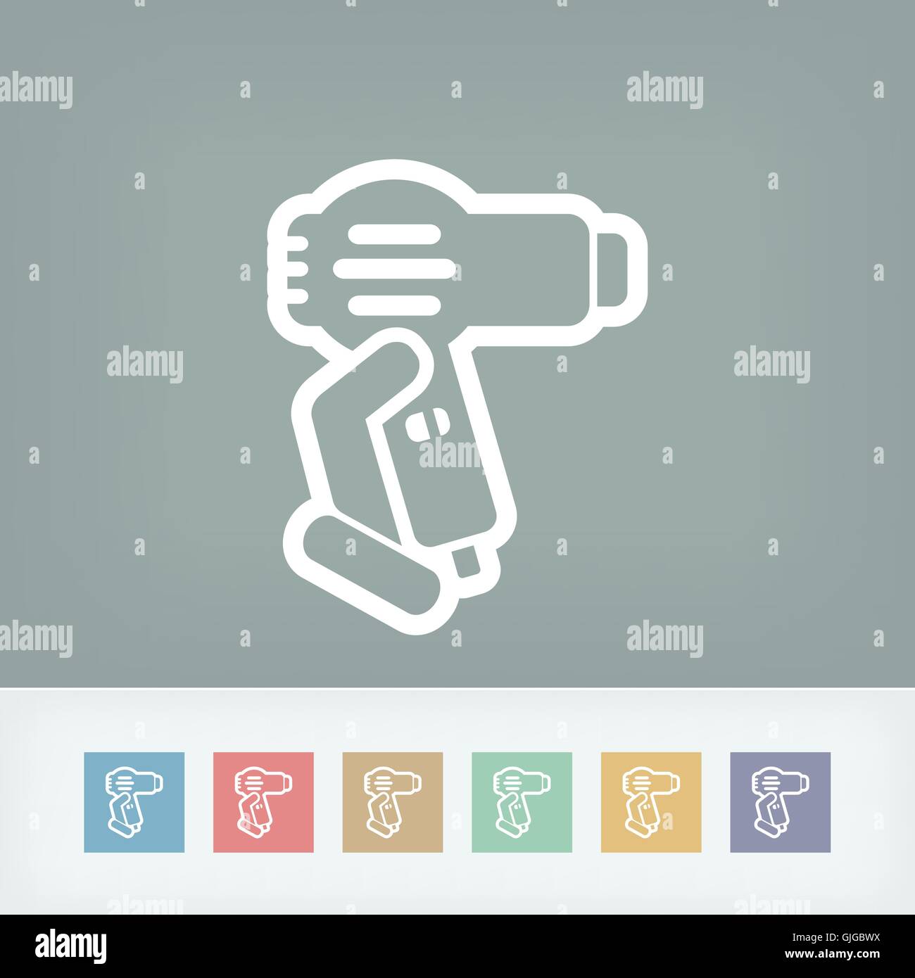 Hand dryer Stock Vector Images - Alamy