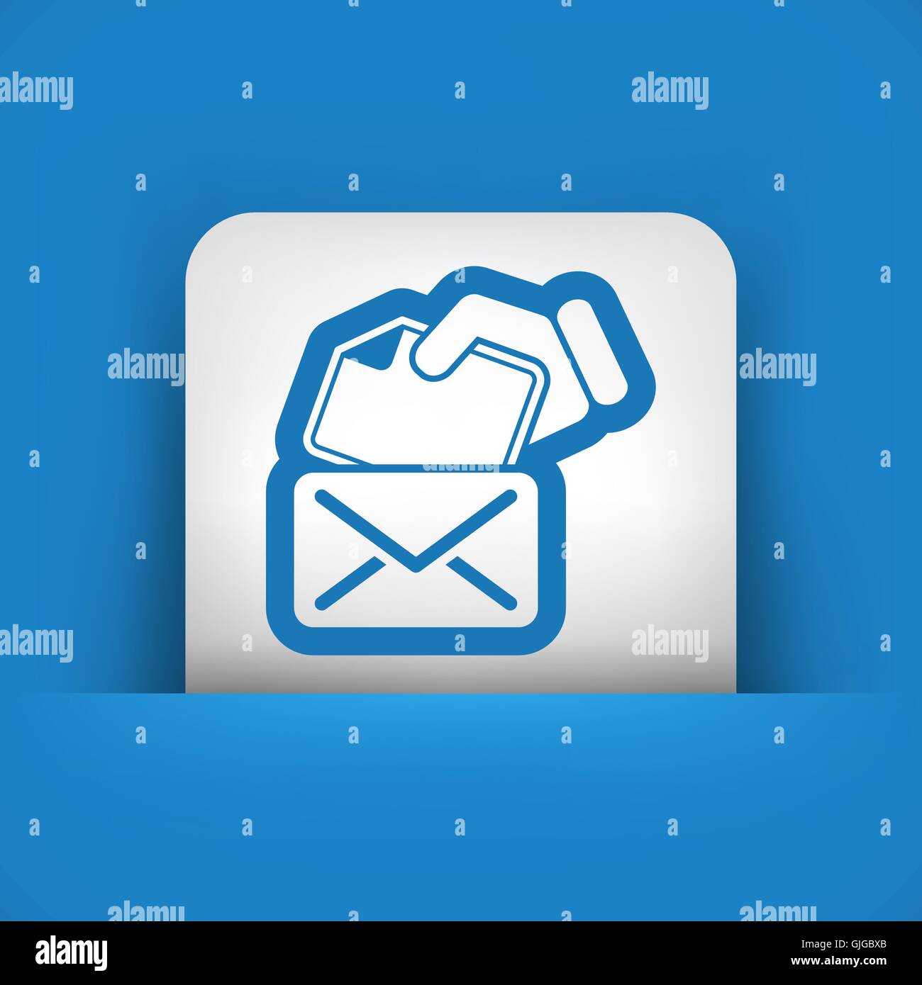 Hands envelope mail Stock Vector Images - Alamy