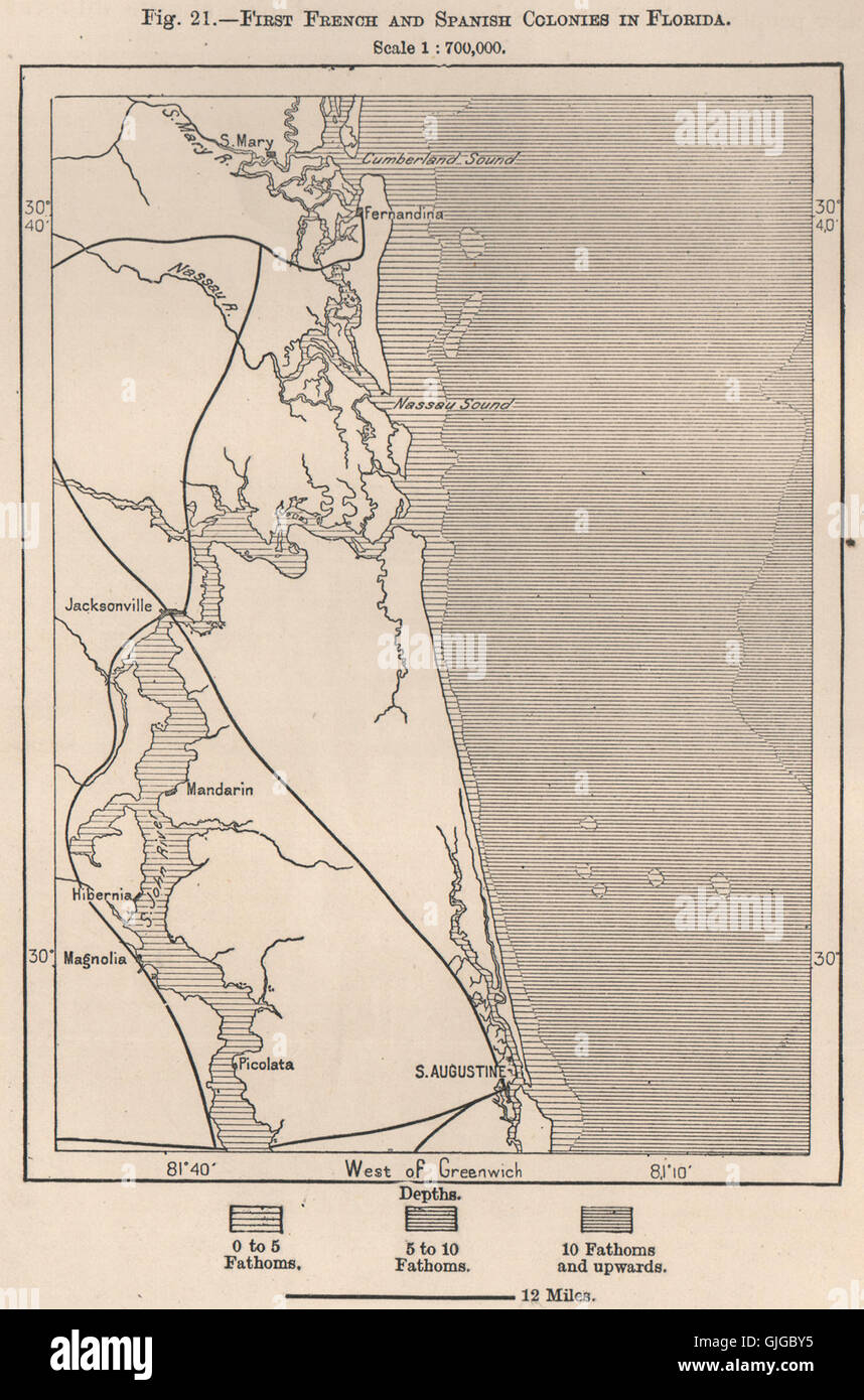 Spanish St Augustine Florida On Map Spanish Florida Wikiwand