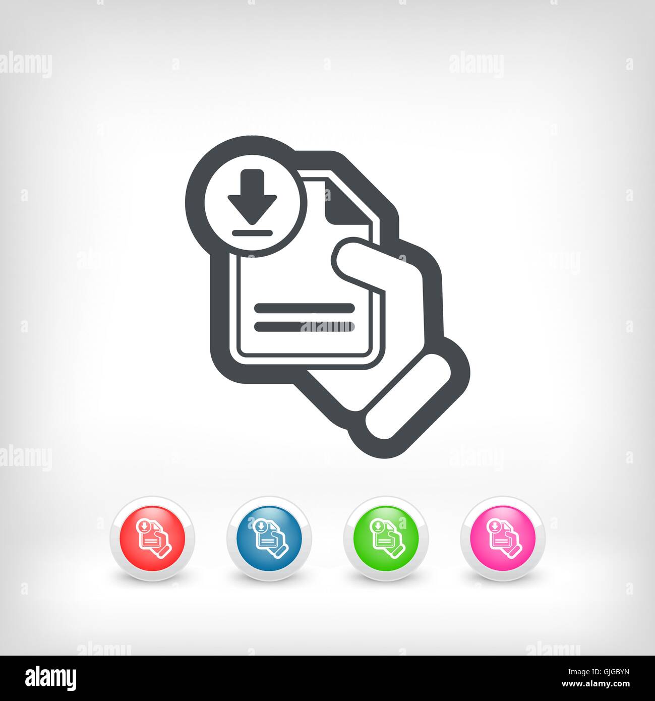 Download document link Stock Vector Image & Art - Alamy