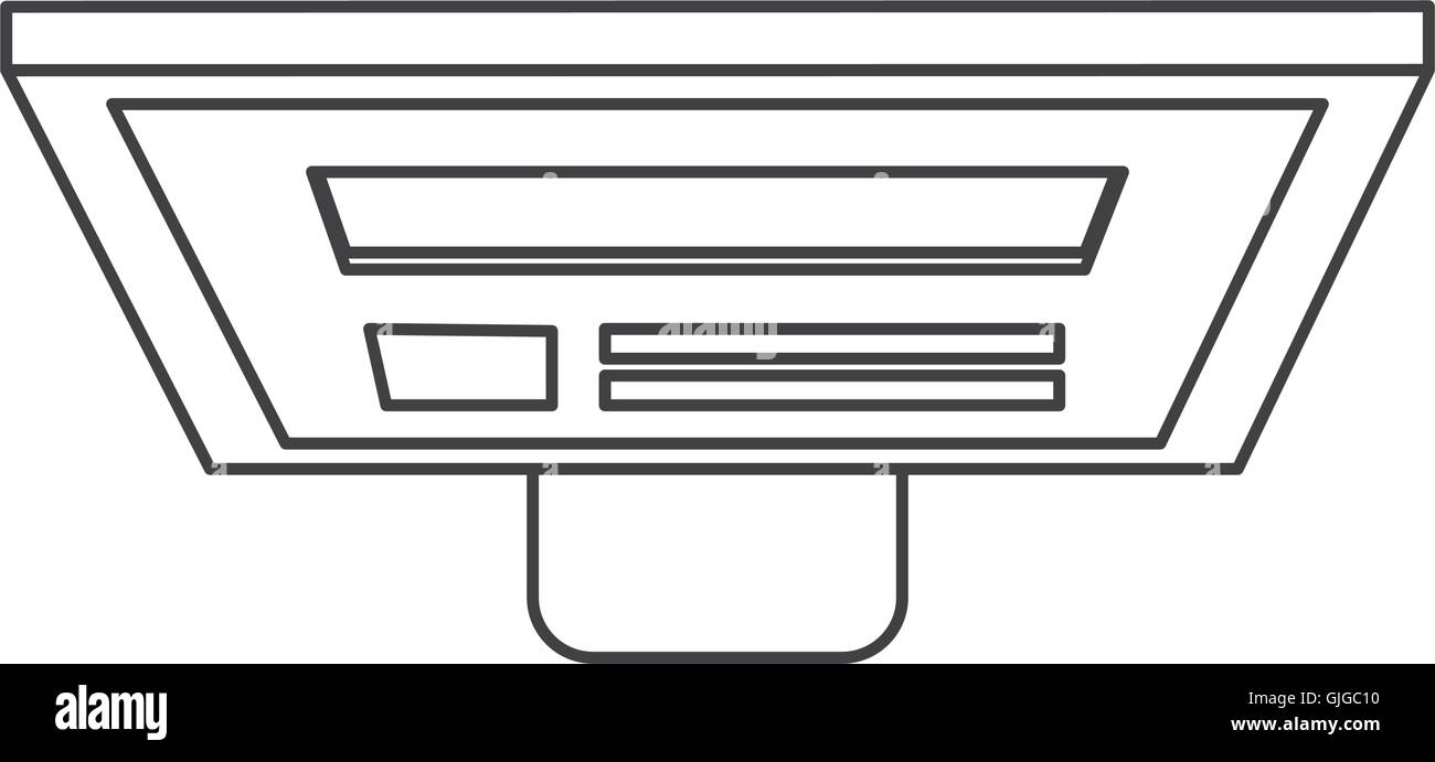 Computer Monitor Top View