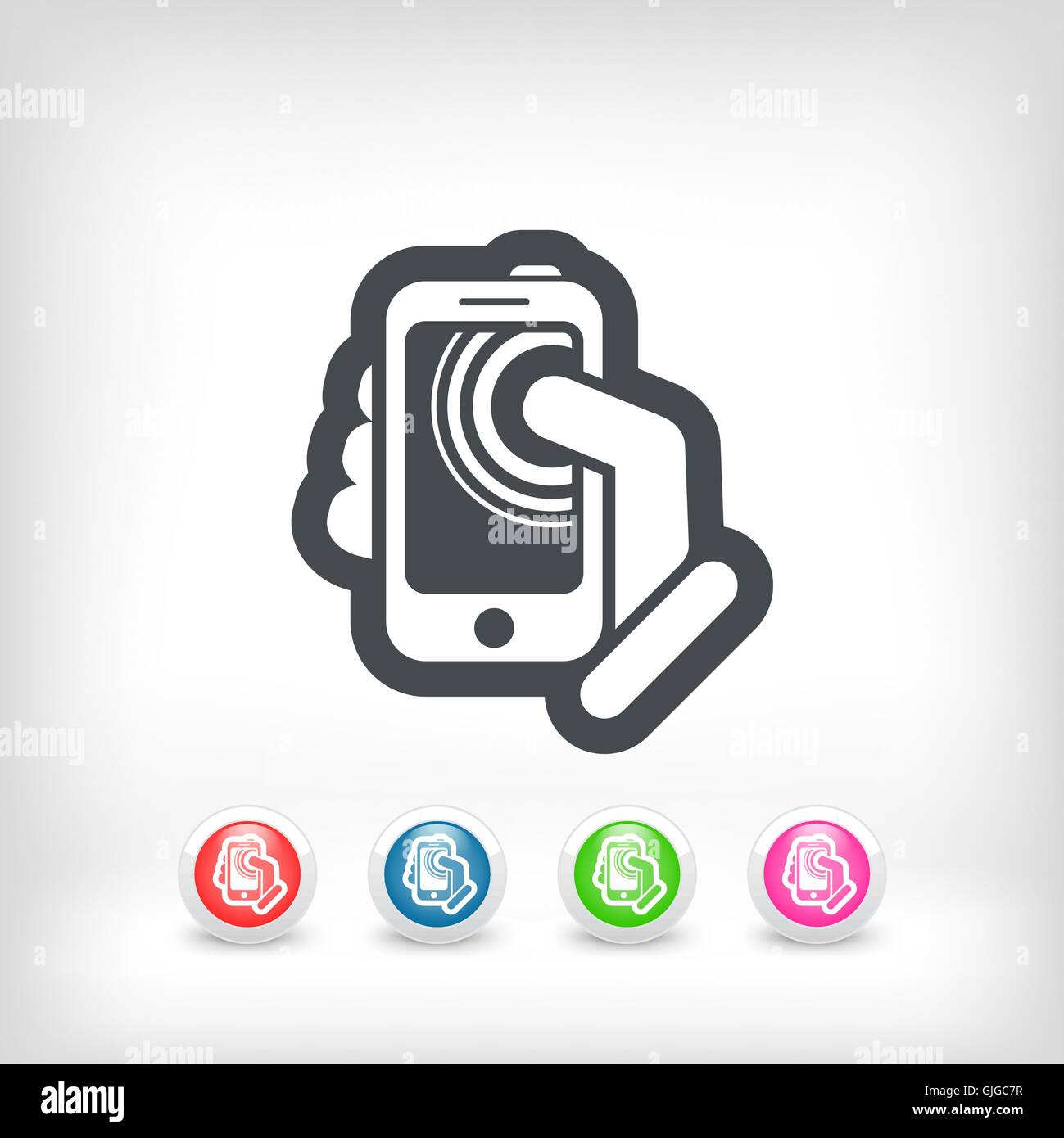 Smartphone touchscreen icon Stock Vector Image & Art - Alamy