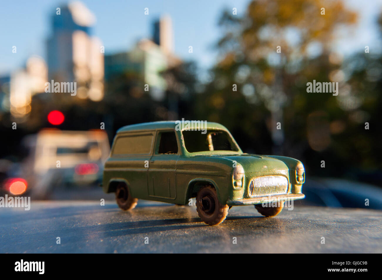 Retro model Ford Thames van, Melbourne, Victoria, Australia Stock Photo ...