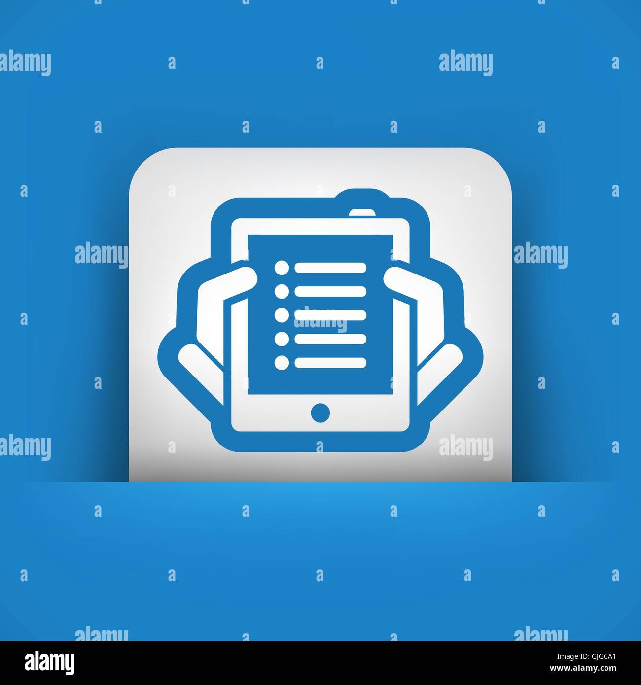 Tablet list icon Stock Vector Image & Art - Alamy