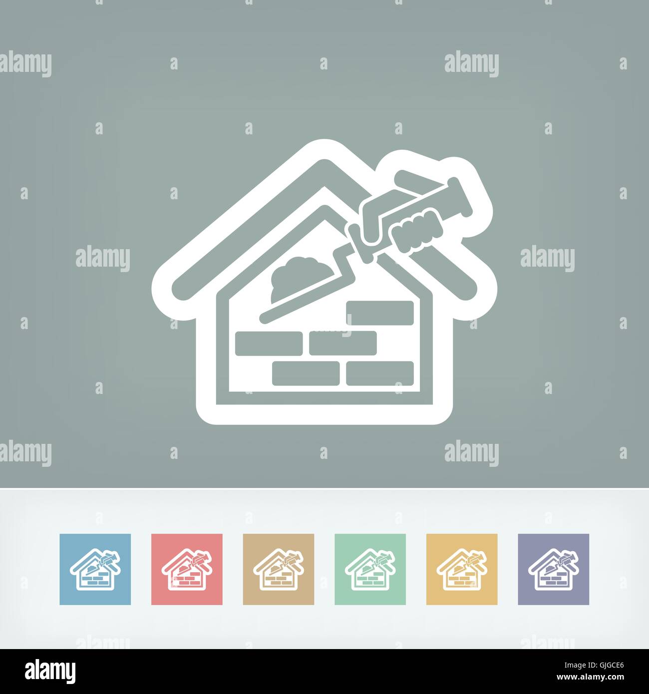 Masonry structure building Stock Vector Images - Alamy
