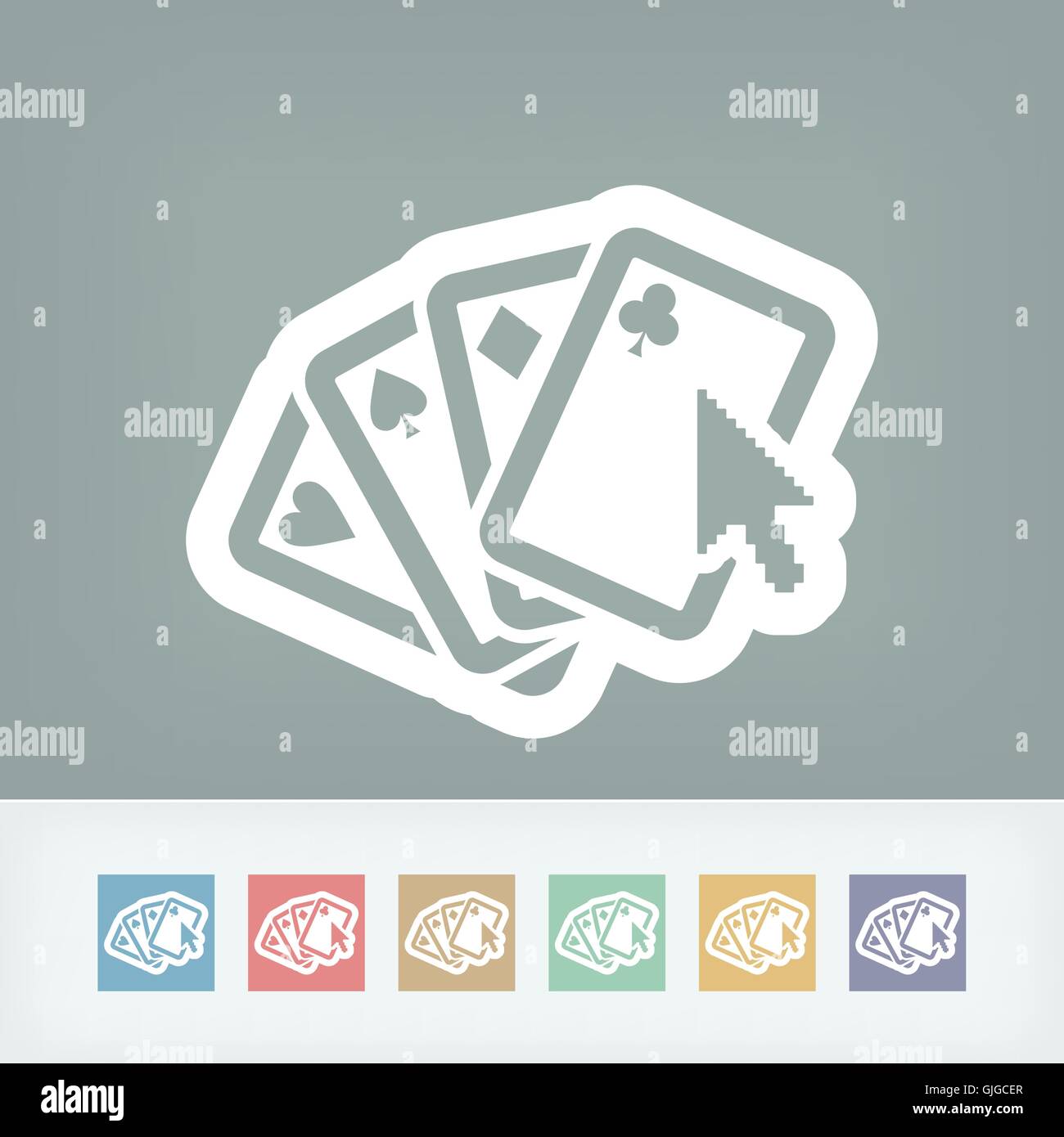 Poker game icon Stock Vector Image & Art - Alamy