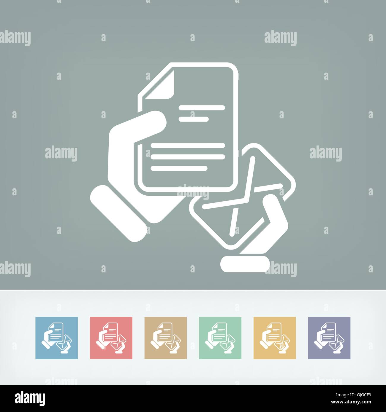 Envelope mail office flat Stock Vector Images - Alamy