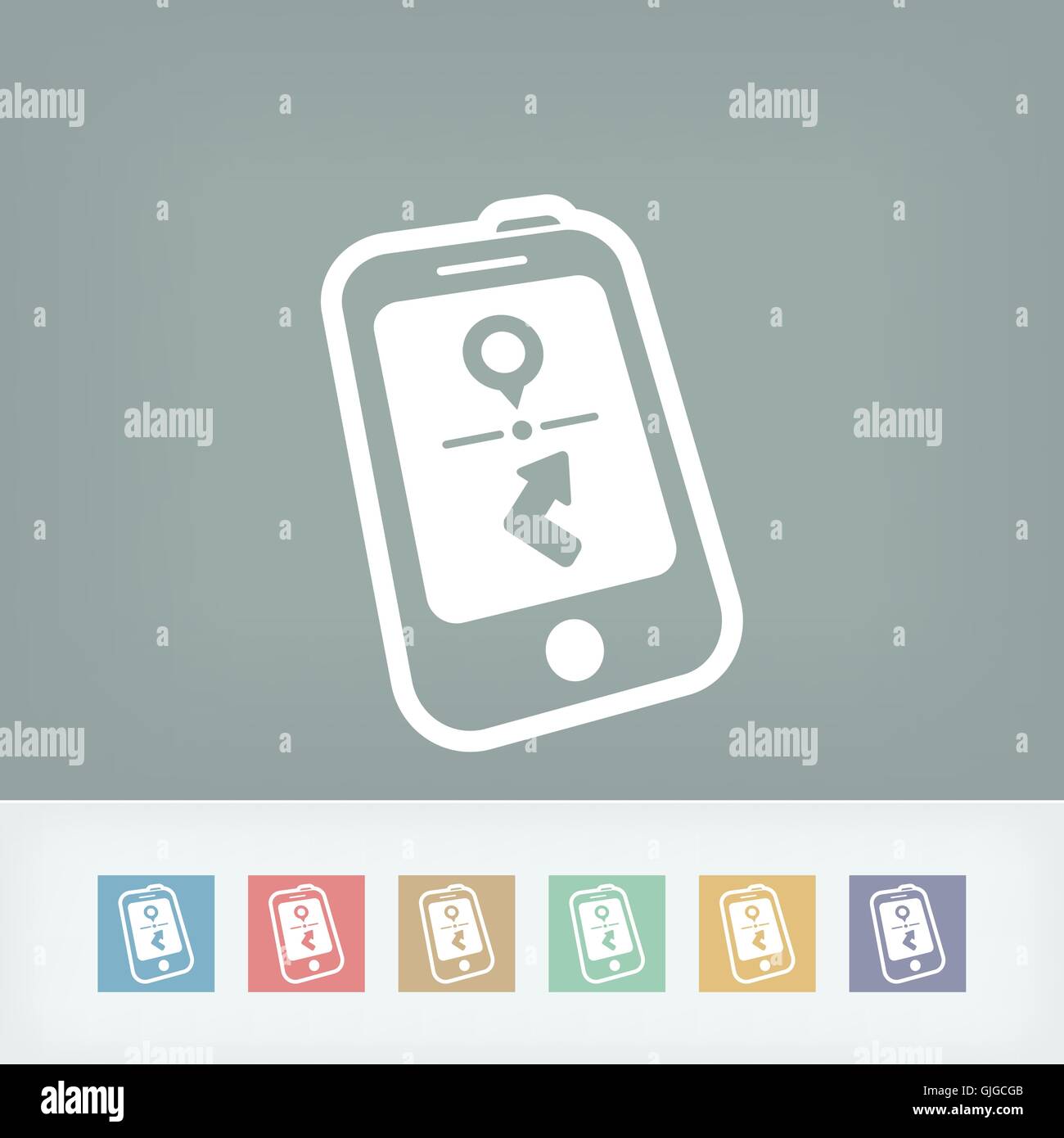 Mobile navigation system Stock Vector Image & Art - Alamy