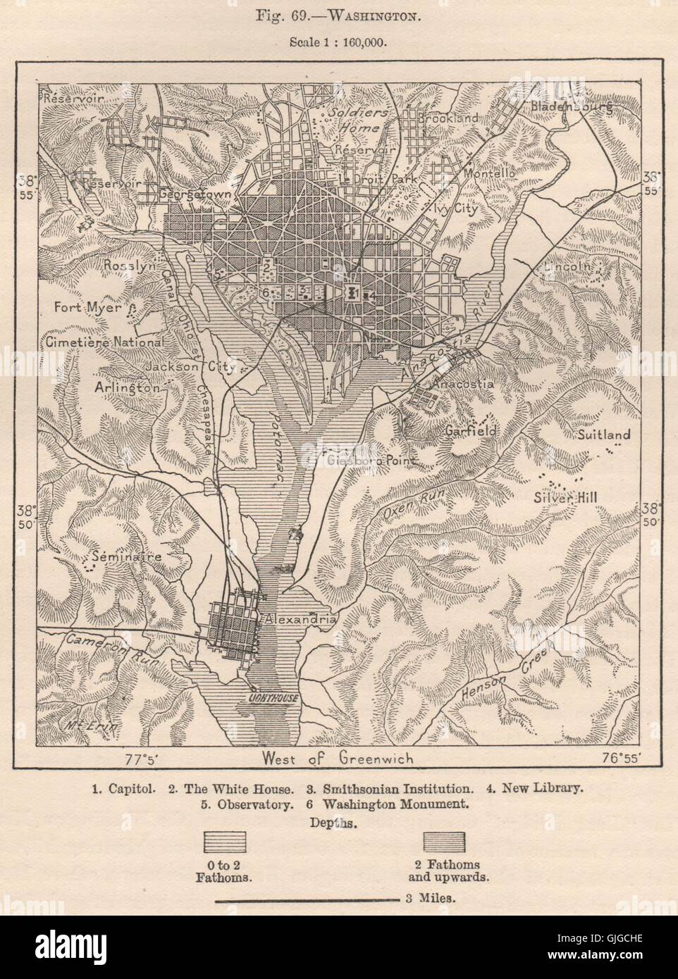 Washington dc map hi-res stock photography and images - Alamy