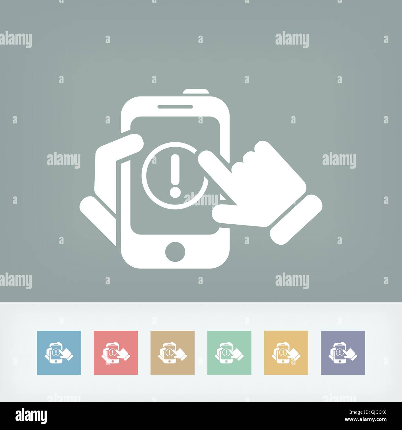 Alert mobile device Stock Vector Image & Art - Alamy