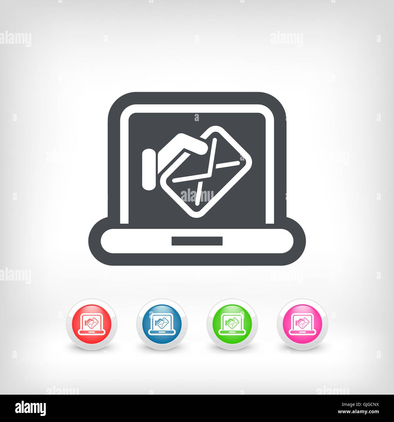 Computer mail icon Stock Vector Image & Art - Alamy