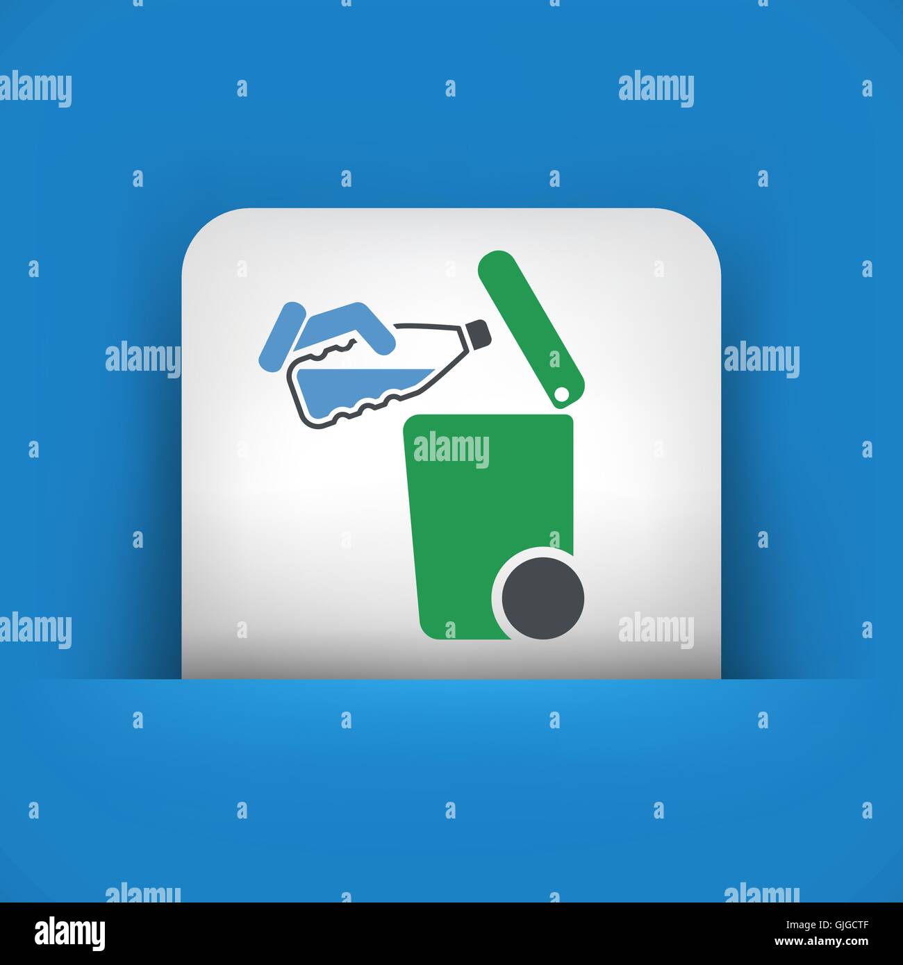 Deposit recycle bin Stock Vector Images - Alamy