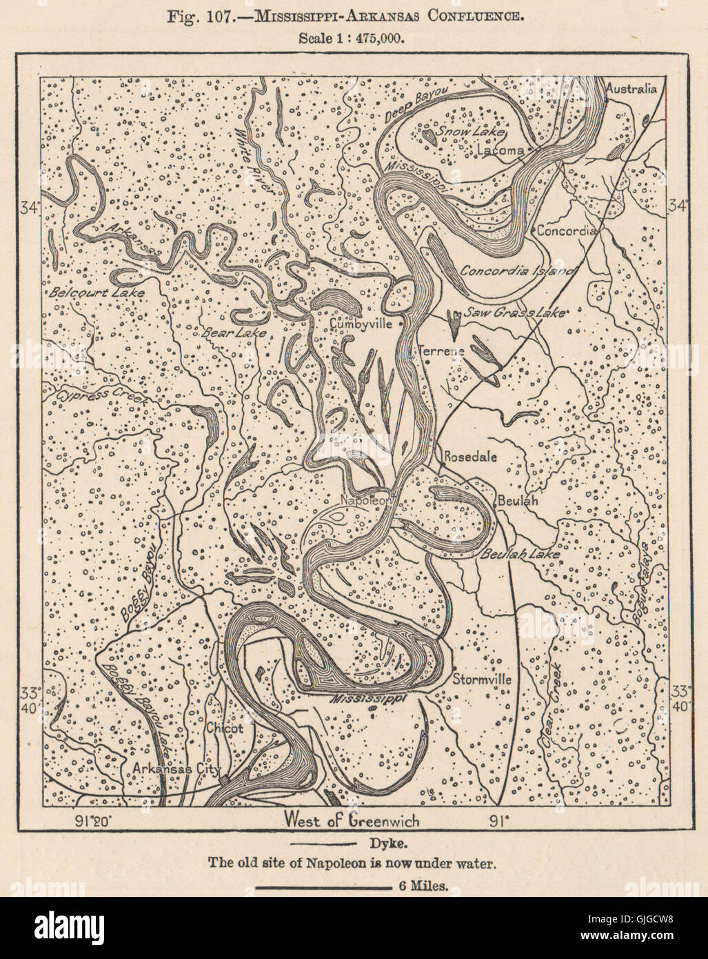 Map of confluence hi-res stock photography and images - Alamy