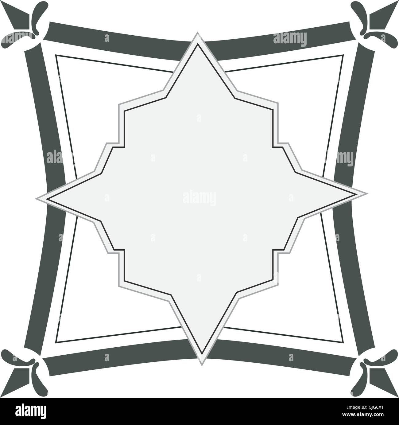 angular vintage frame icon Stock Vector Image & Art - Alamy