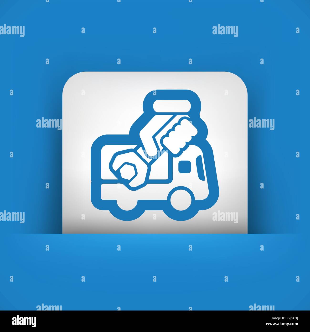 Working van Stock Vector Images - Alamy