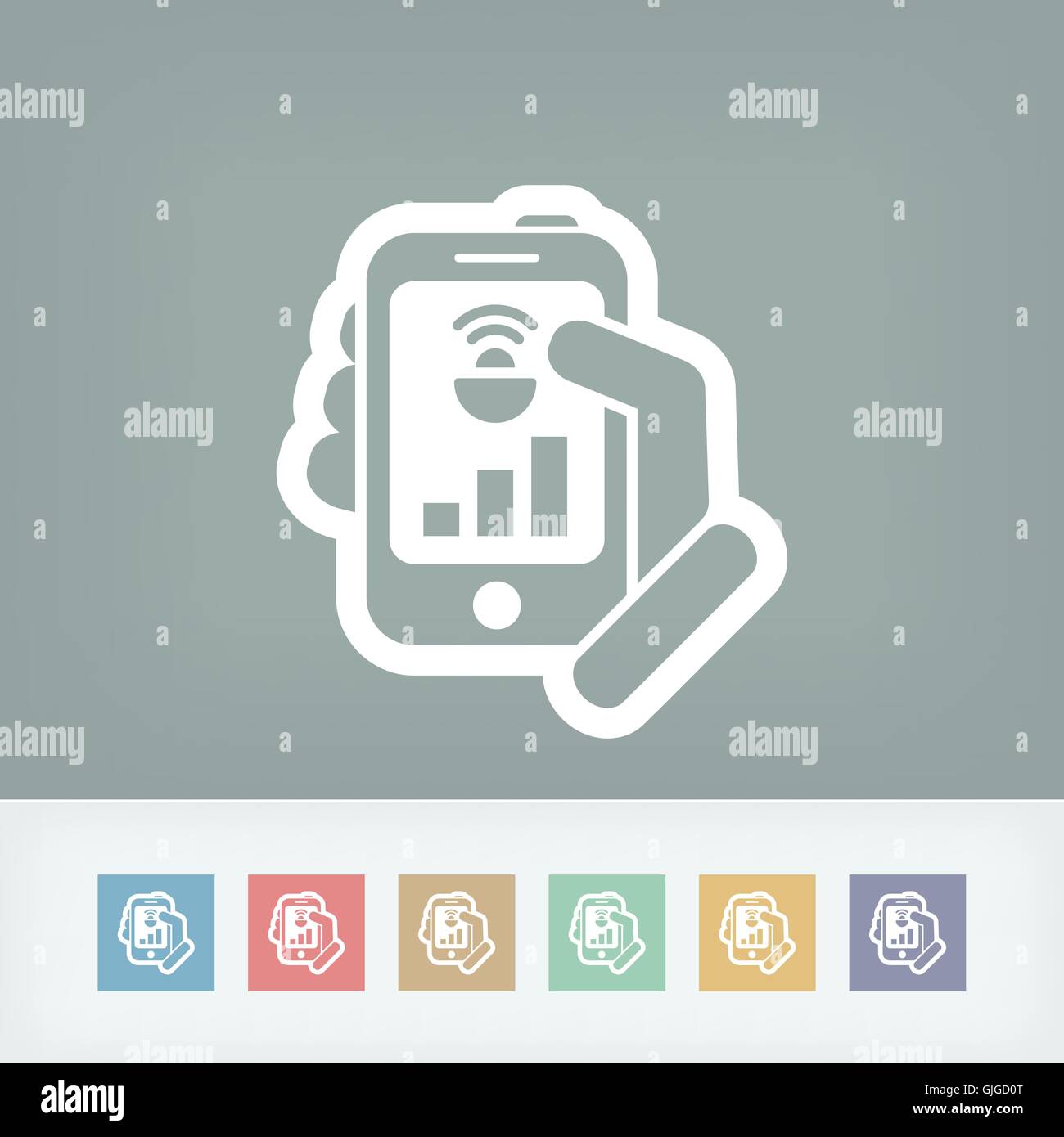 Smartphone connection icon Stock Vector Image & Art - Alamy