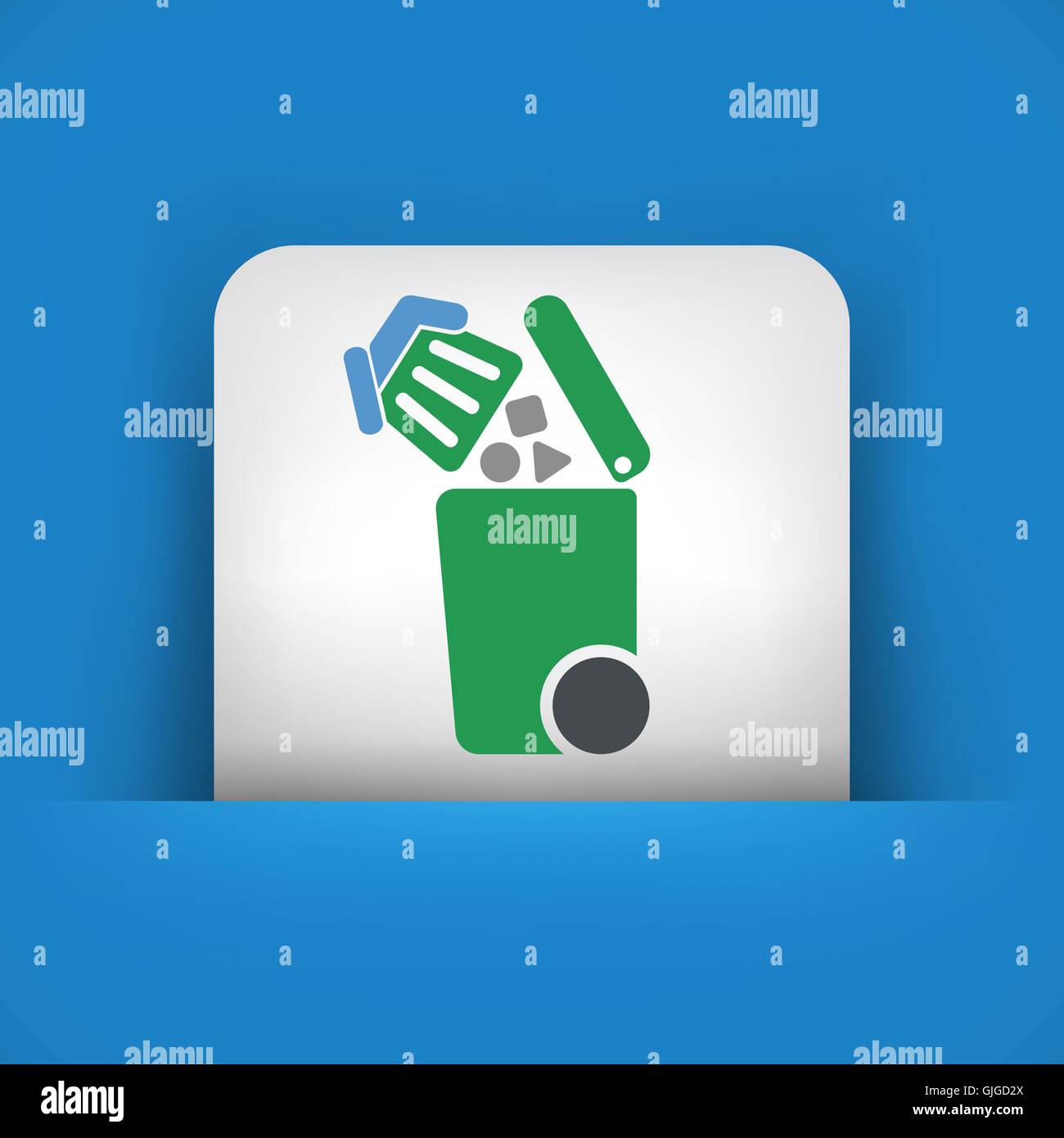 Separate waste collection icon Stock Vector Image & Art - Alamy