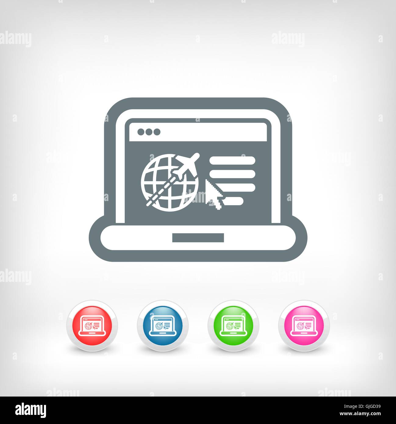 Travel agency website icon Stock Vector Image & Art - Alamy