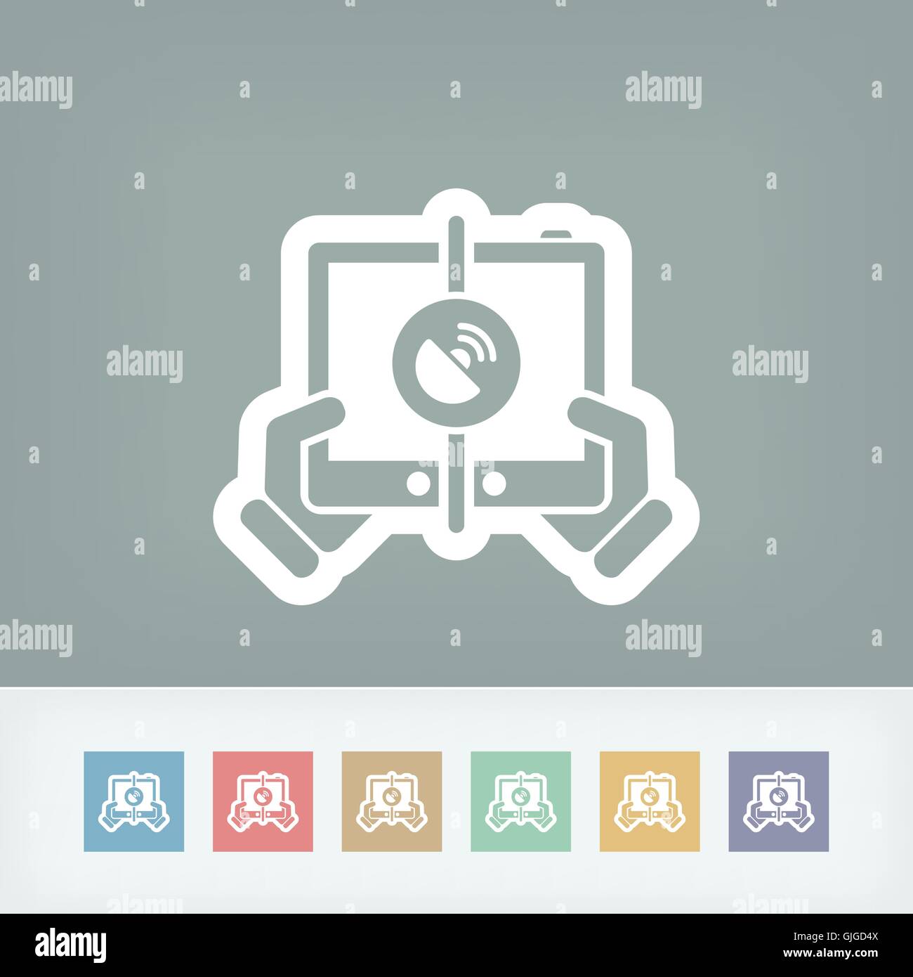 Mobile phone network signal screen Stock Vector Images - Alamy