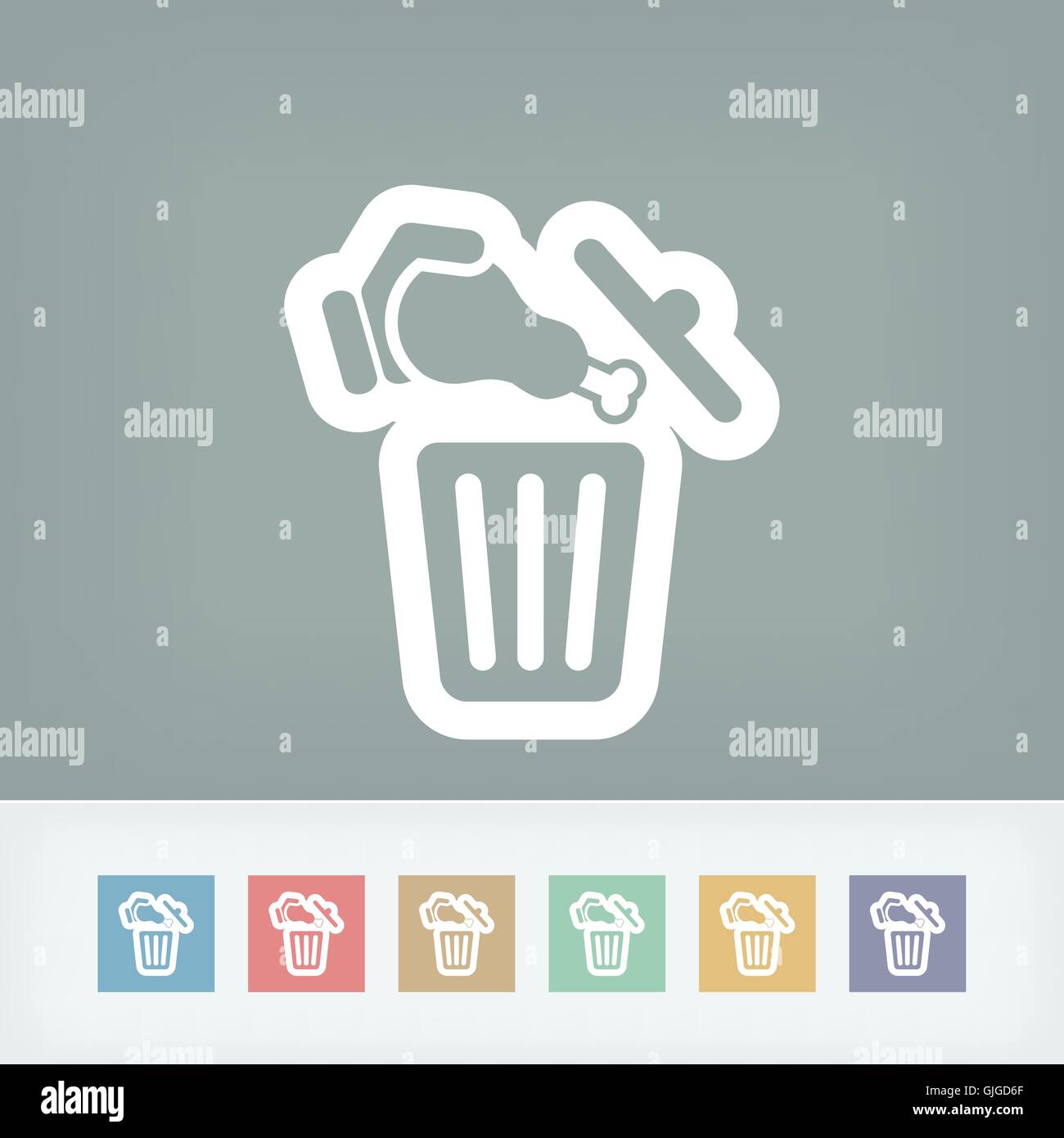 Organic garbage trash bin Stock Vector Images - Alamy