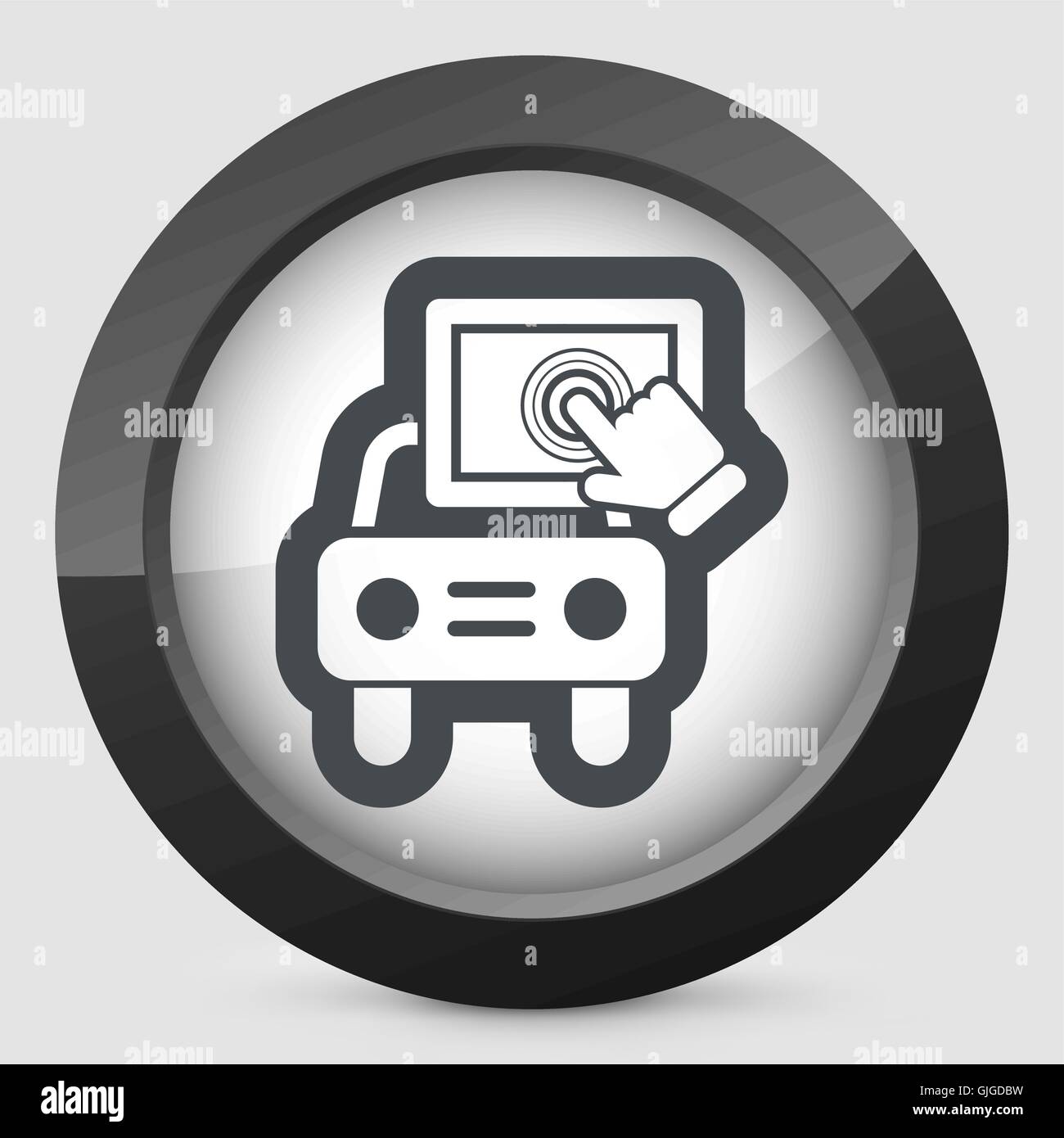 Car touch display Stock Vector Images - Alamy