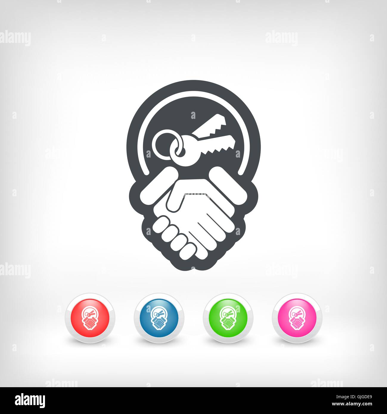 Agent estate keys icon Stock Vector Images - Alamy