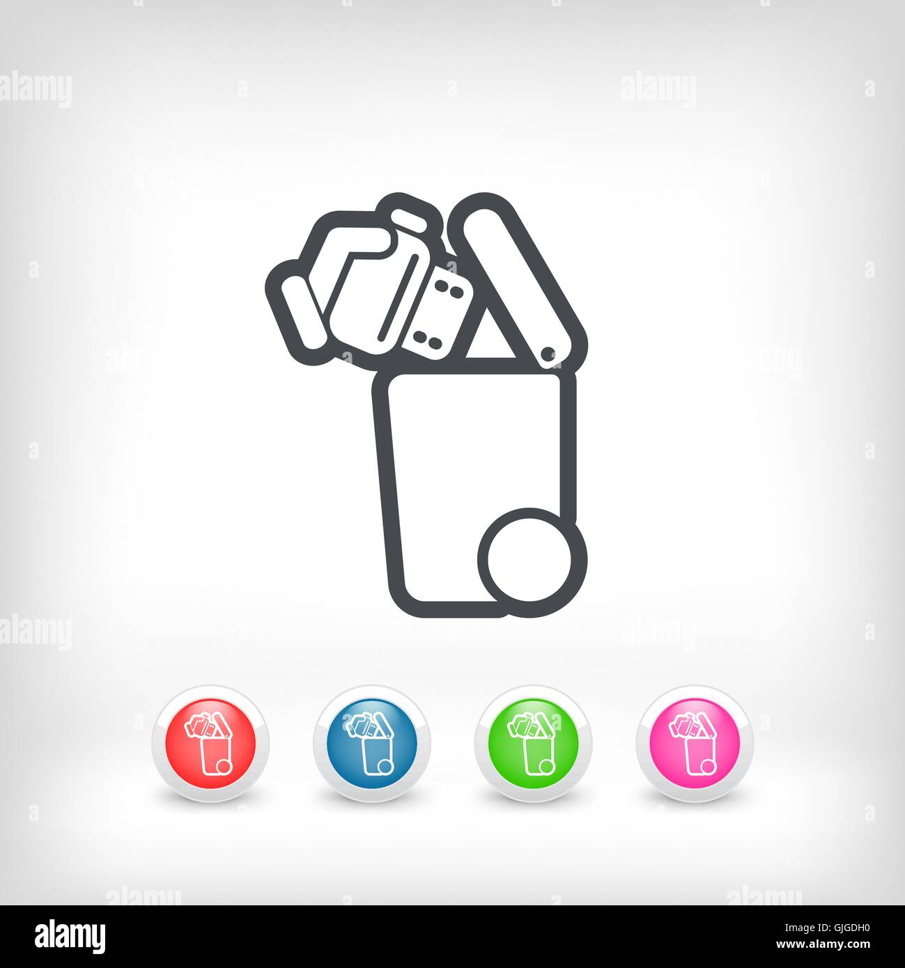 Separate waste collection icon Stock Vector Image & Art - Alamy