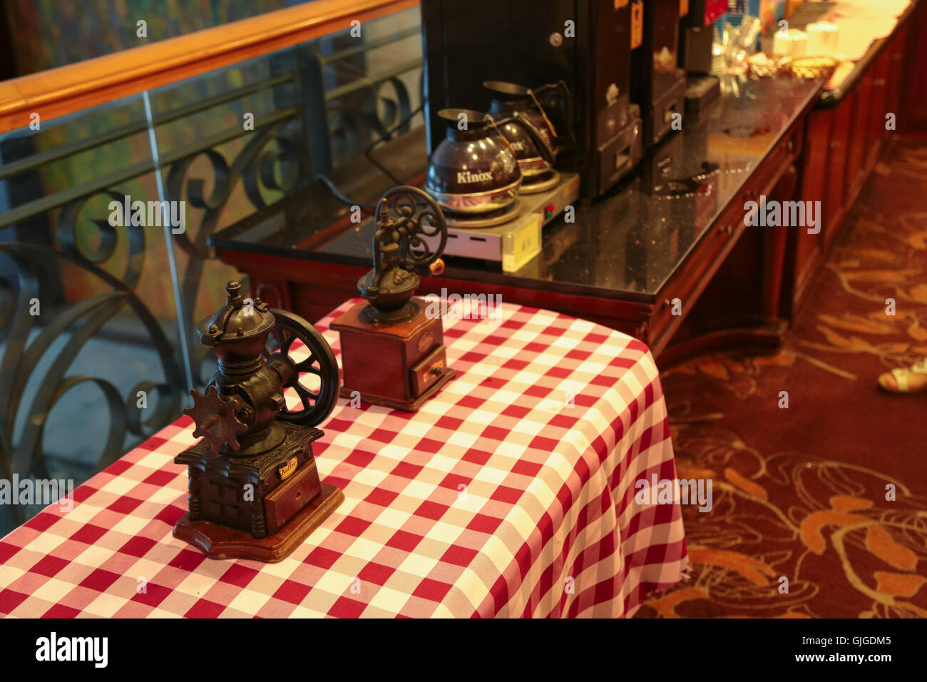 Coffee counter at Hotel Canton at Beijing Road, Guangzhou, China Stock ...