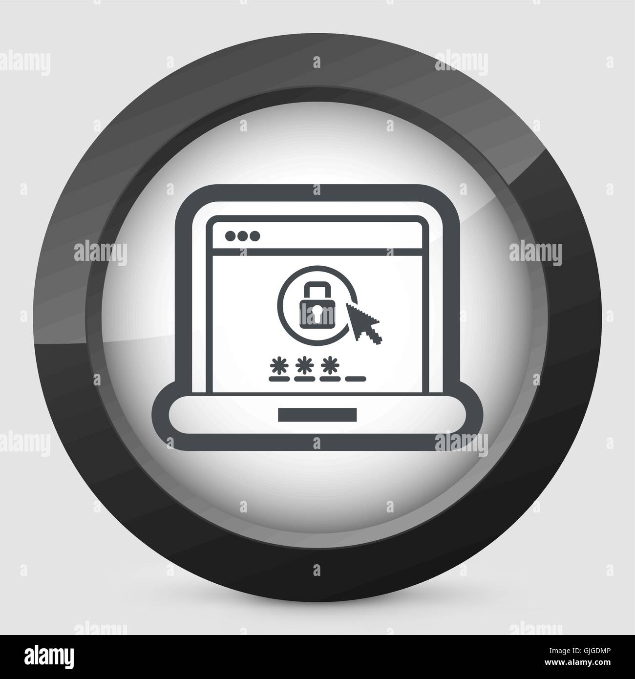 Computer password Stock Vector Images - Alamy