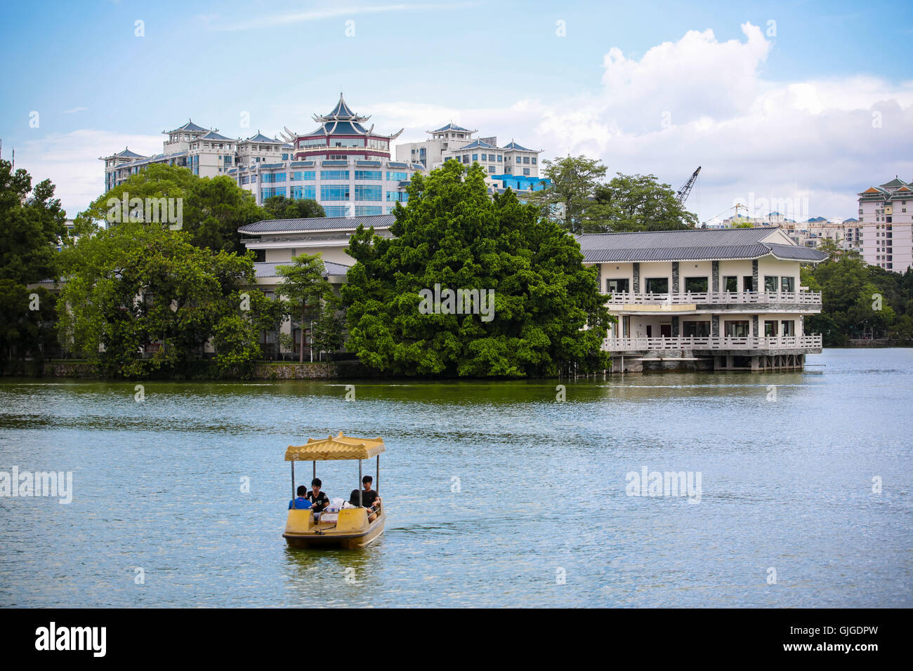 Scenery of Huizhou west lake recreation park, Huizhou, Guangdong, China ...