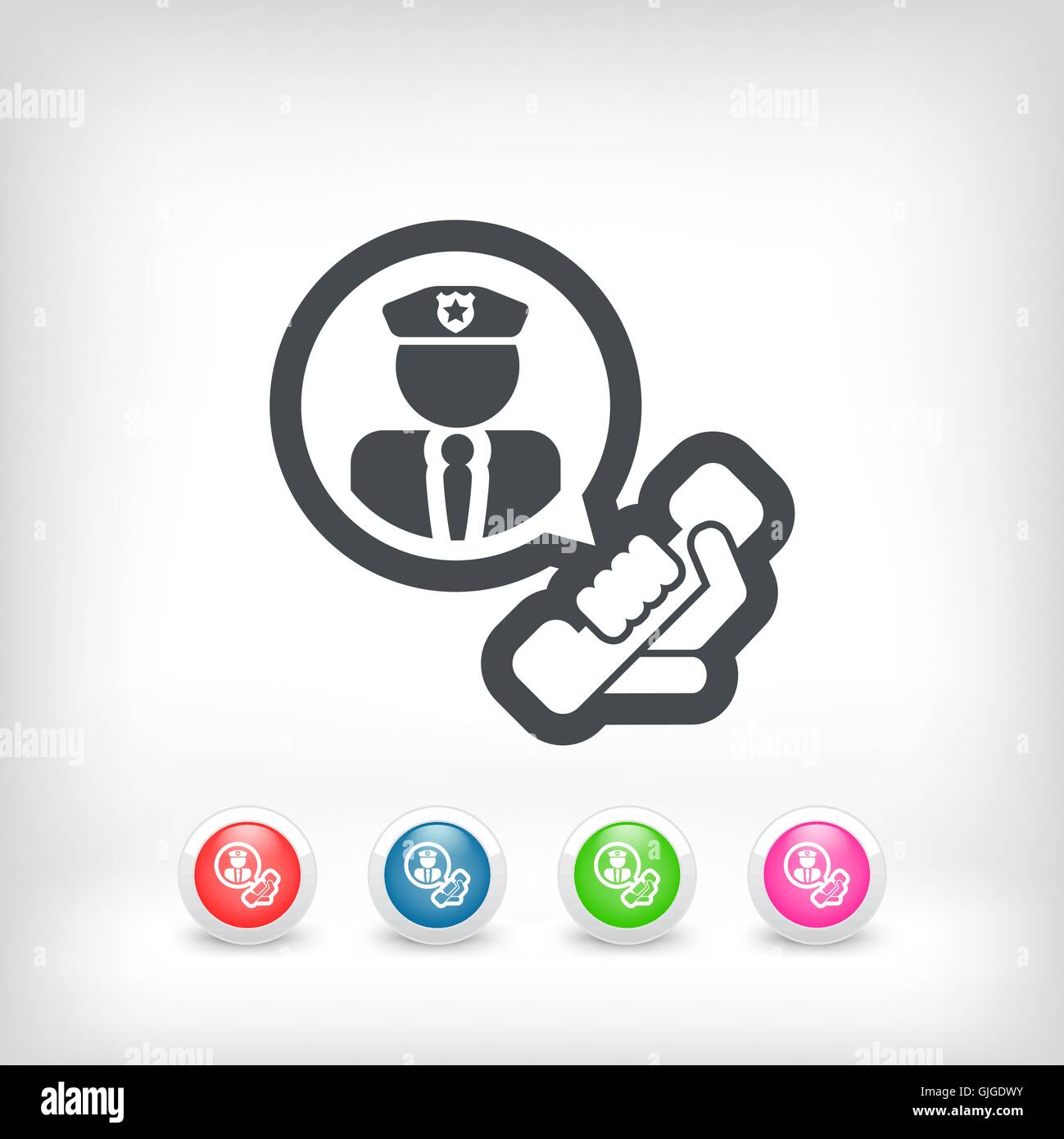 Police call number Stock Vector Image & Art - Alamy