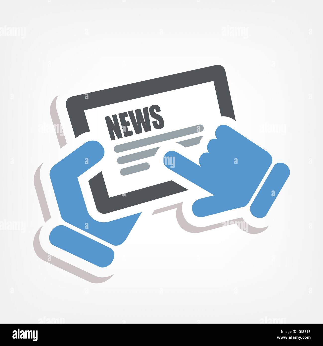 News application Stock Vector Images - Alamy