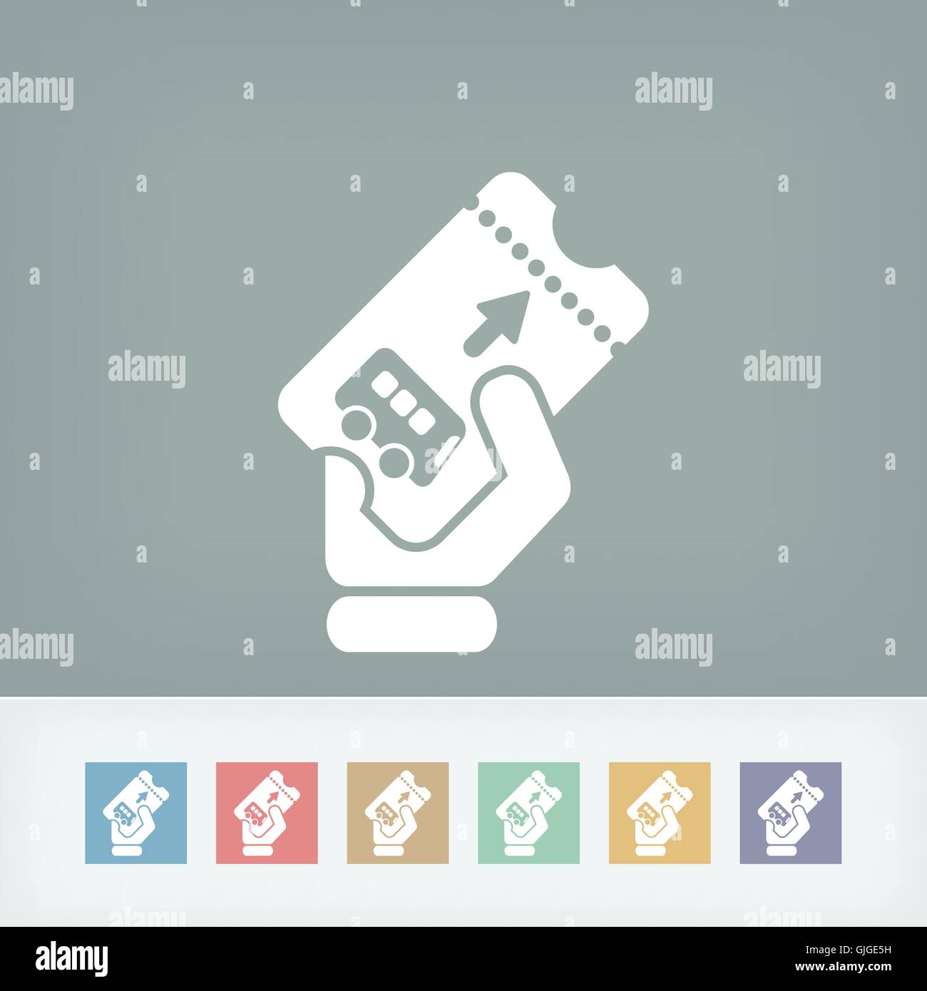Bus ticket icon Stock Vector Image & Art - Alamy