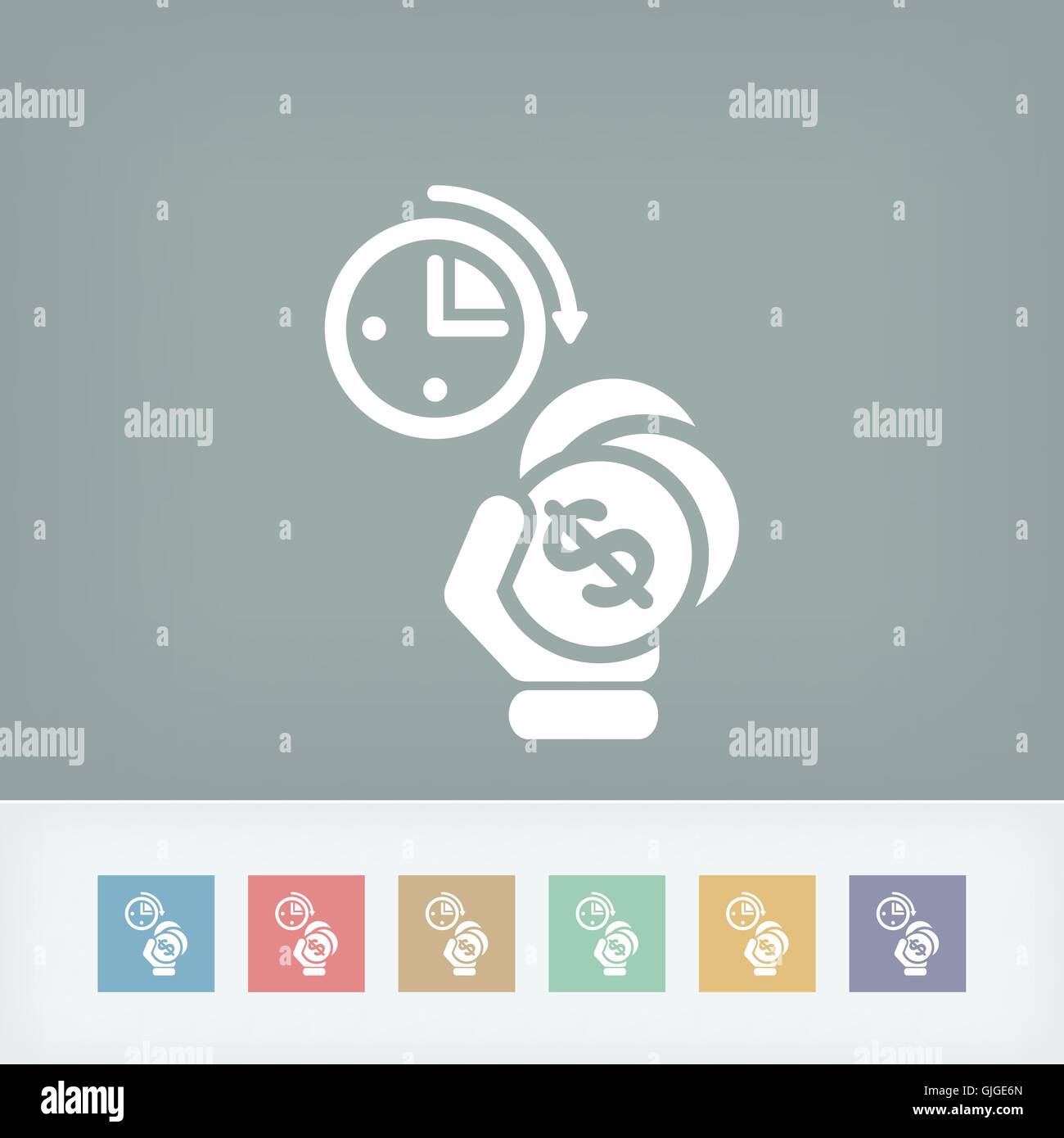 Money time icon Stock Vector Image & Art - Alamy
