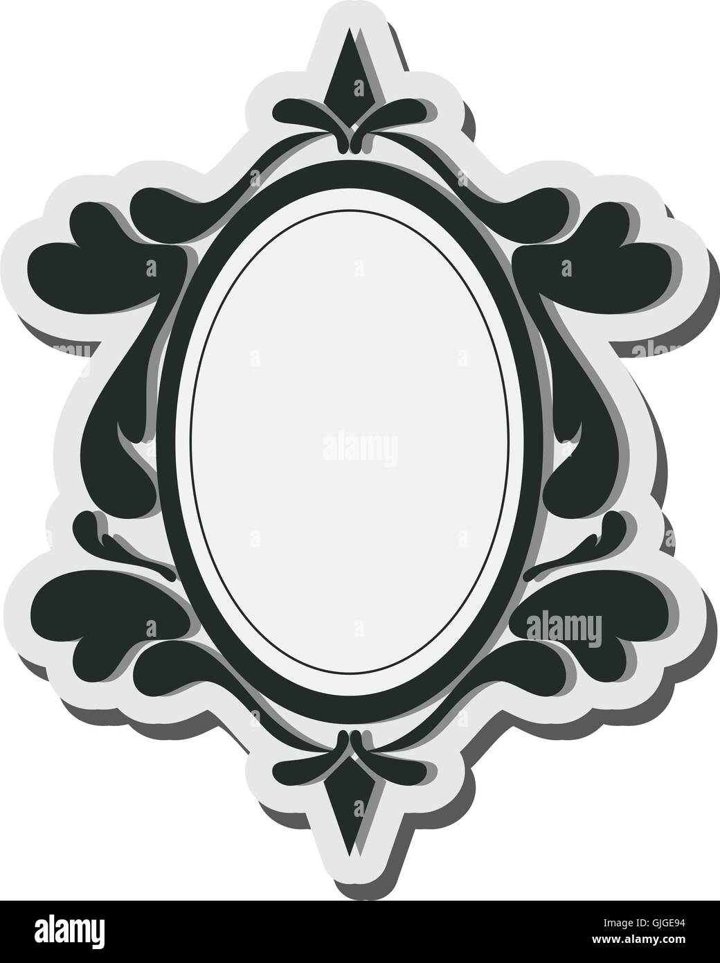round vintage frame icon Stock Vector Image & Art - Alamy