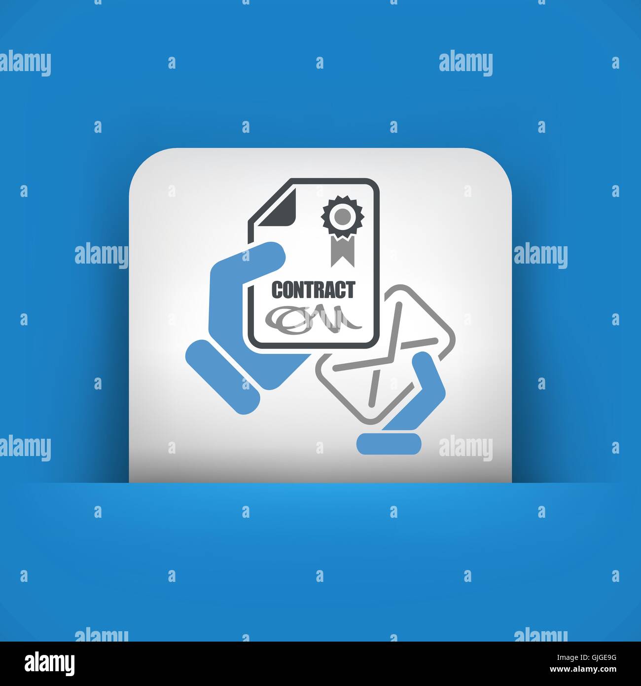 Contract sign icon hi-res stock photography and images - Alamy