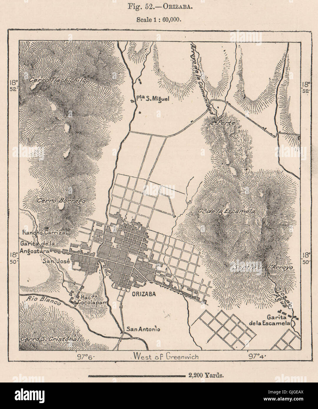 Map of orizaba hi-res stock photography and images - Alamy