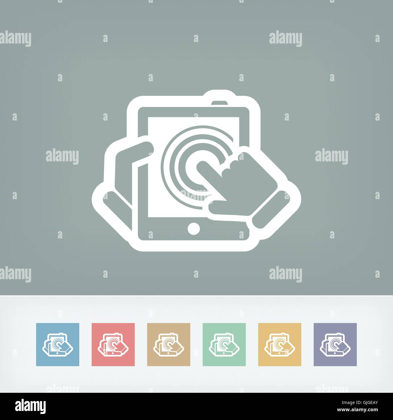 Vertical tablet touch Stock Vector Image & Art - Alamy
