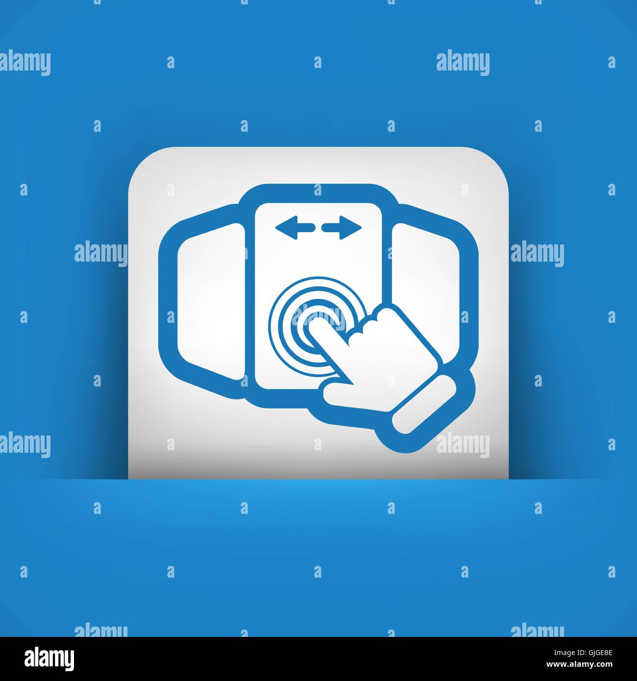 Slide screen icon Stock Vector Image & Art - Alamy