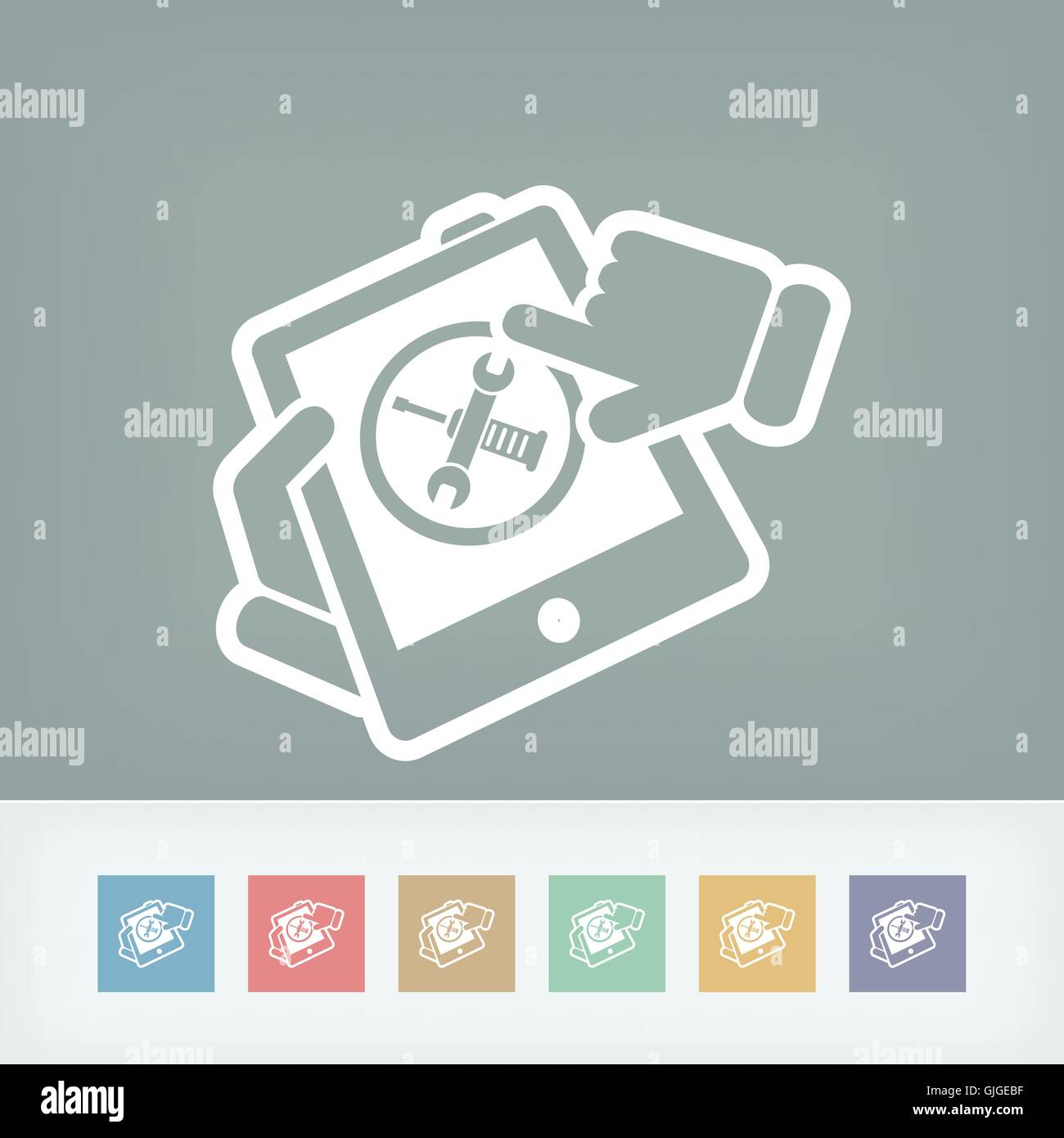 Touchscreen device setting Stock Vector Image & Art - Alamy