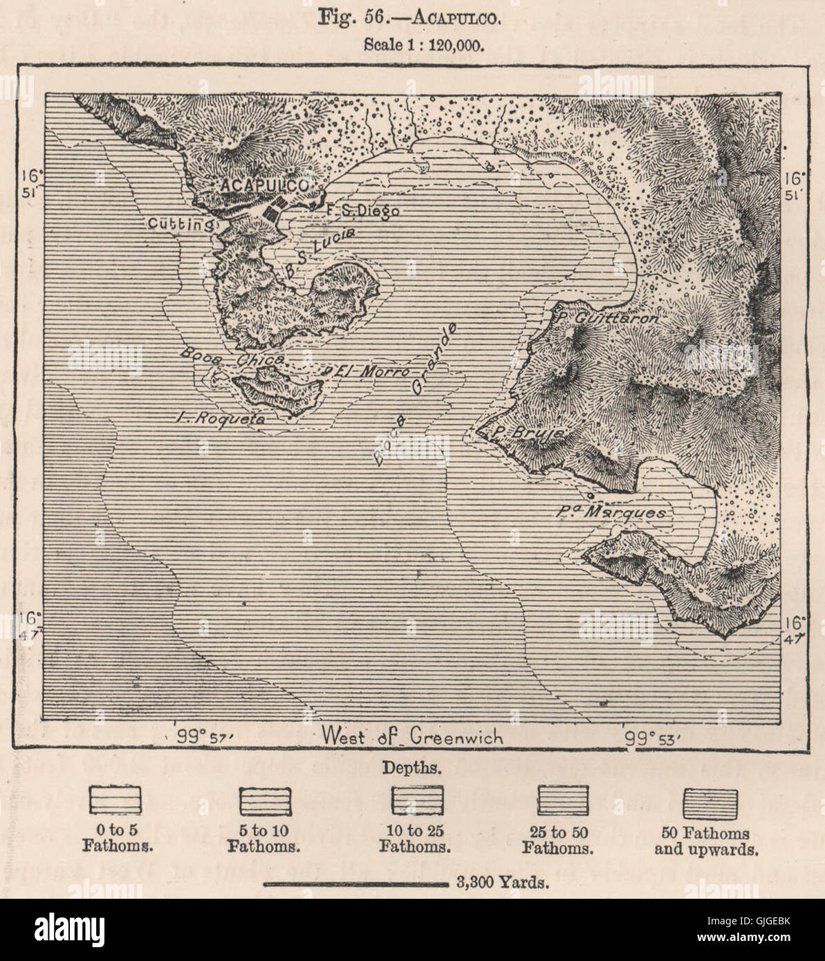 Acapulco, map hi-res stock photography and images - Alamy