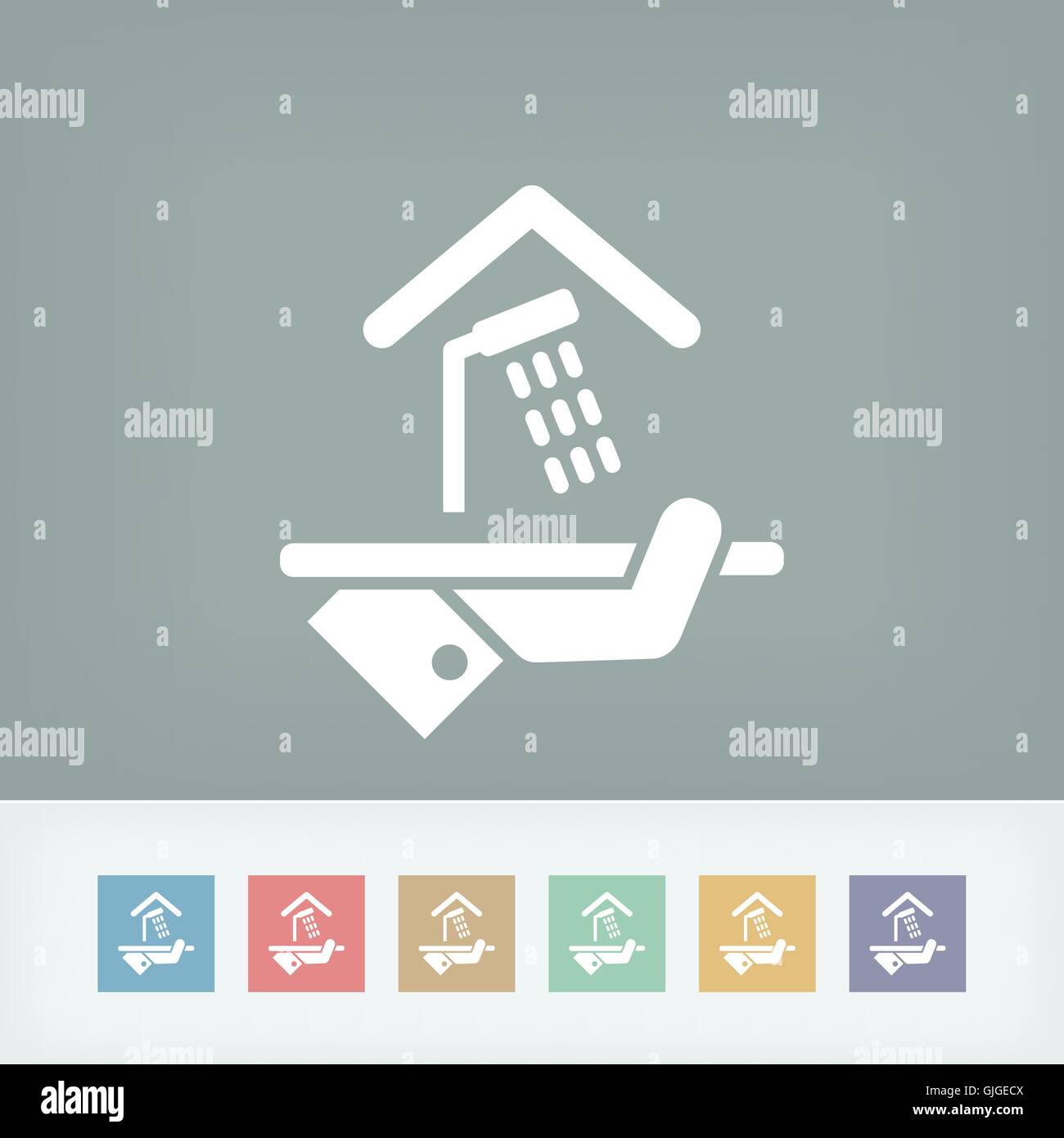Hotel icon. Shower Stock Vector Image & Art - Alamy