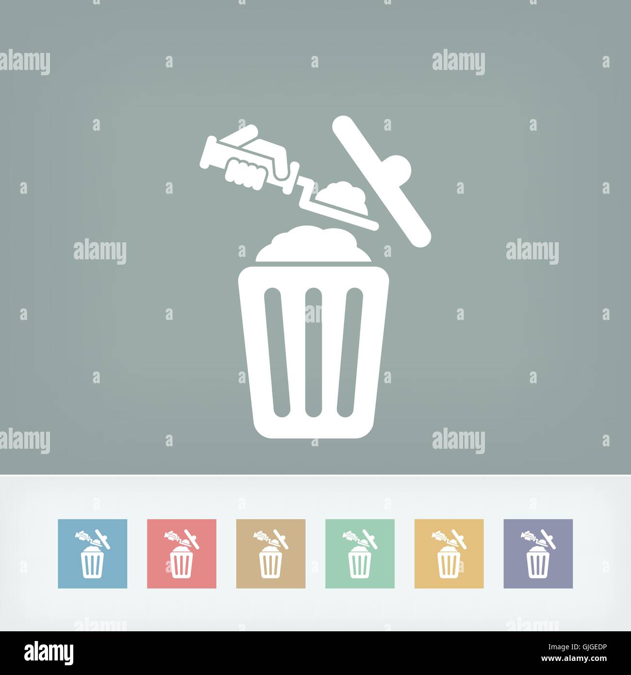 Construction waste container Stock Vector Images - Alamy